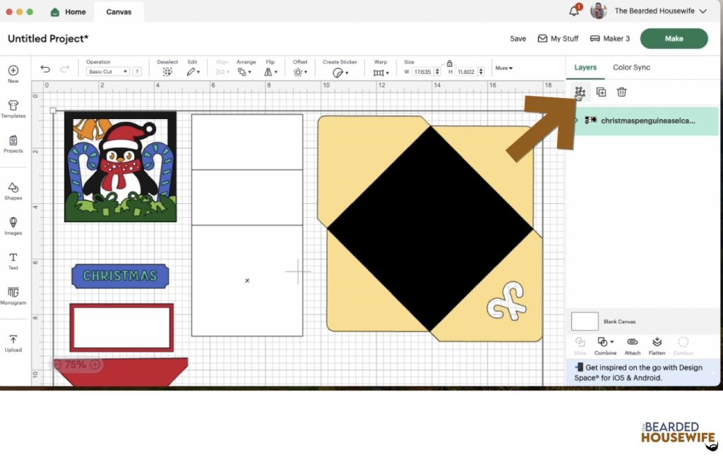 How to Make Cute Christmas Penguin Easel Cards - The Bearded Housewife