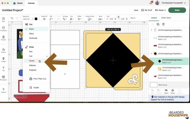 How to Make Cute Christmas Penguin Easel Cards - The Bearded Housewife