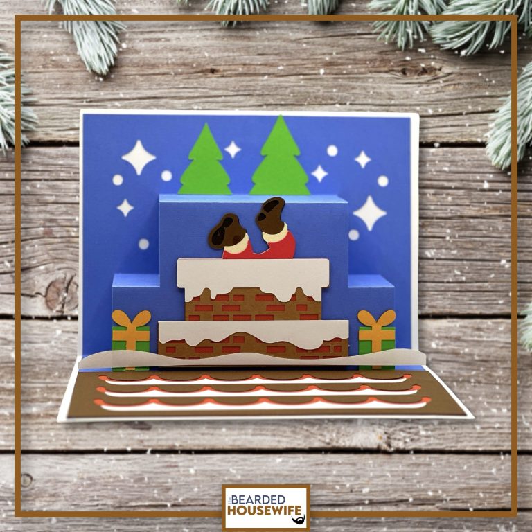 How to Make Fun Down the Chimney Pop-Up Cards - The Bearded Housewife