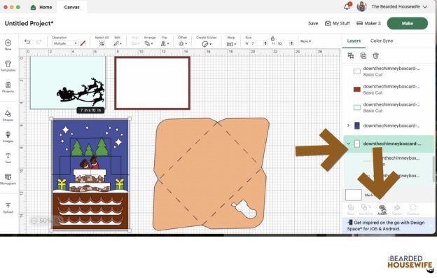 How to Make Fun Down the Chimney Pop-Up Cards - The Bearded Housewife
