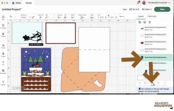 How to Make Fun Down the Chimney Pop-Up Cards - The Bearded Housewife