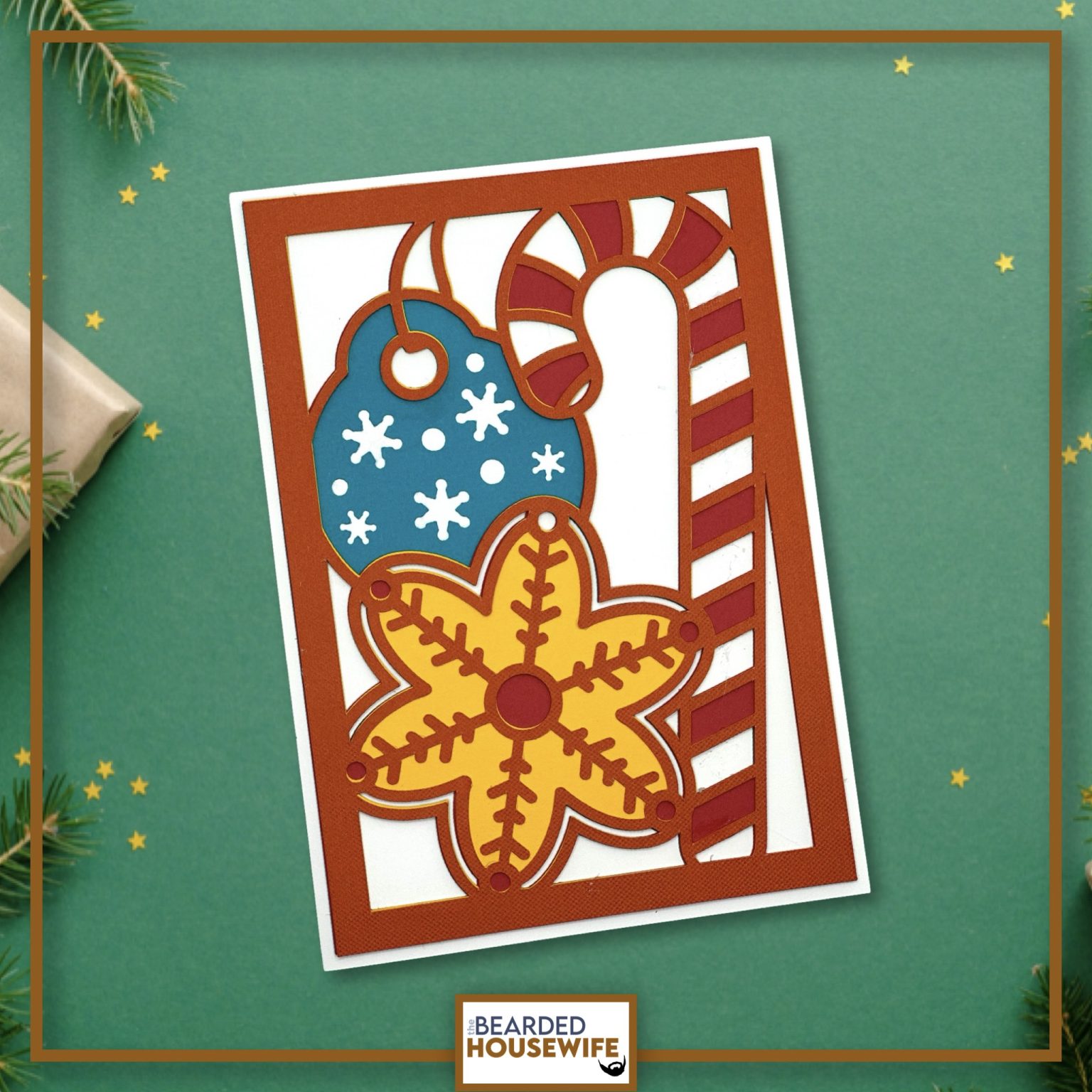 How to Make Cute Christmas Goodies Layered Cards - The Bearded Housewife