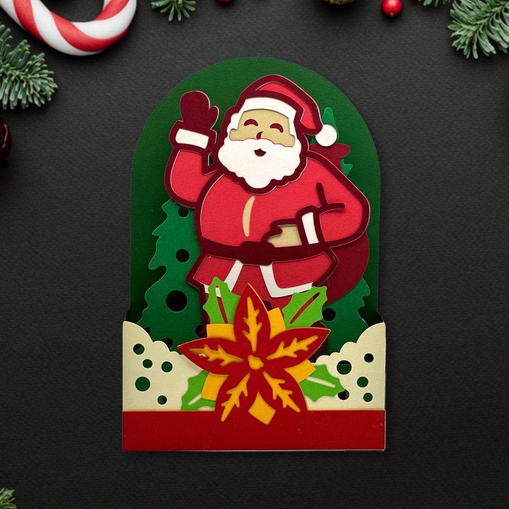 How to Make Cute Santa Claus Box Cards - The Bearded Housewife