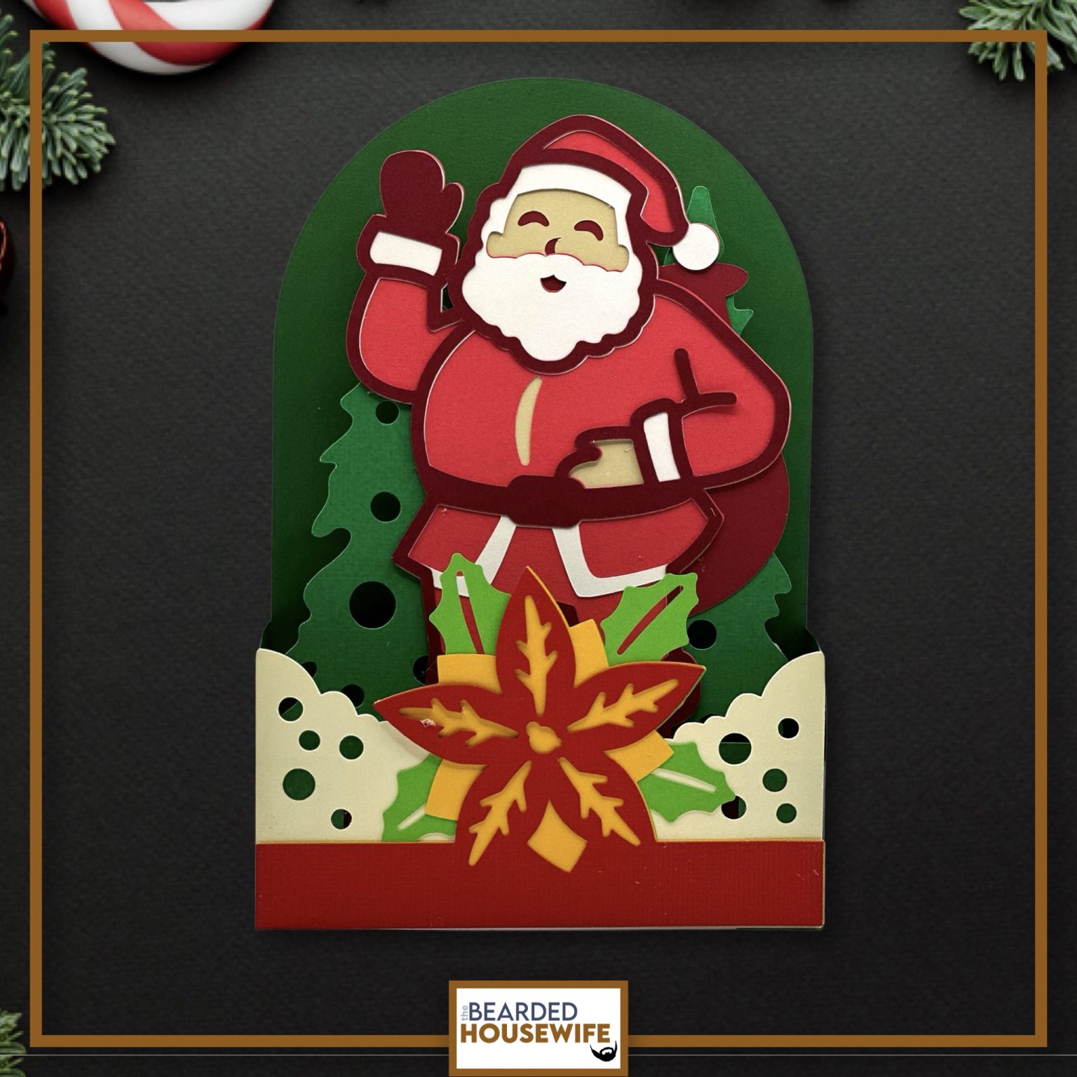 How to Make Cute Santa Claus Box Cards - The Bearded Housewife