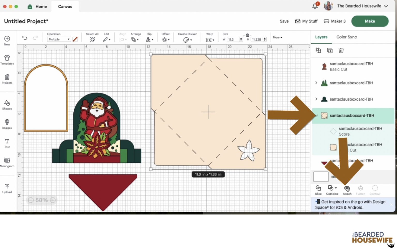 How to Make Cute Santa Claus Box Cards - The Bearded Housewife