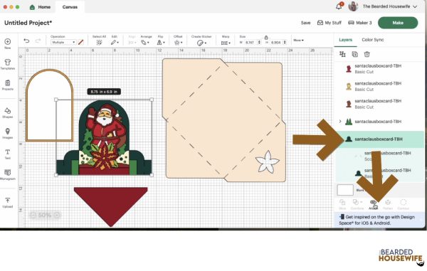 How to Make Cute Santa Claus Box Cards - The Bearded Housewife