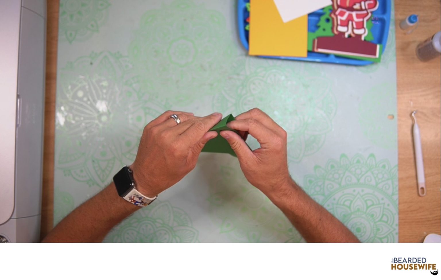 How to Make Cute Santa Claus Box Cards - The Bearded Housewife