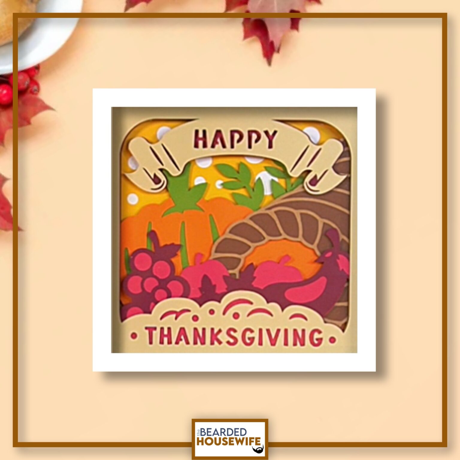 How to Make Thanksgiving Shadow Boxes - The Bearded Housewife