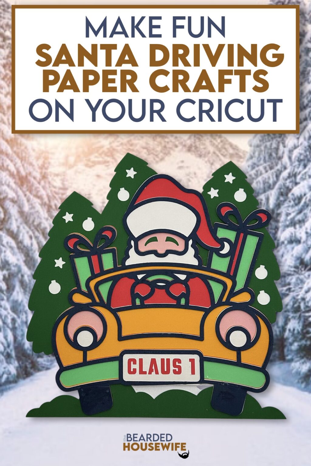 How to Make Fun Santa Claus Layered Paper Crafts - The Bearded Housewife