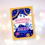How to Make Fun Happy New Year 2025 Layered Cards - The Bearded Housewife