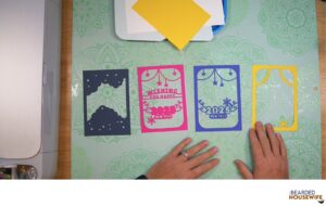 How to Make Fun Happy New Year 2025 Layered Cards - The Bearded Housewife
