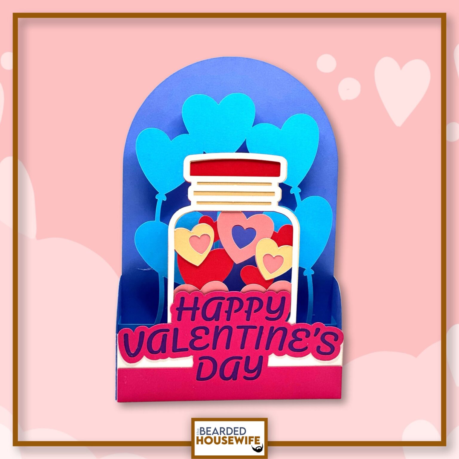 How to Make Cute Valentines in a Jar Box Cards - The Bearded Housewife