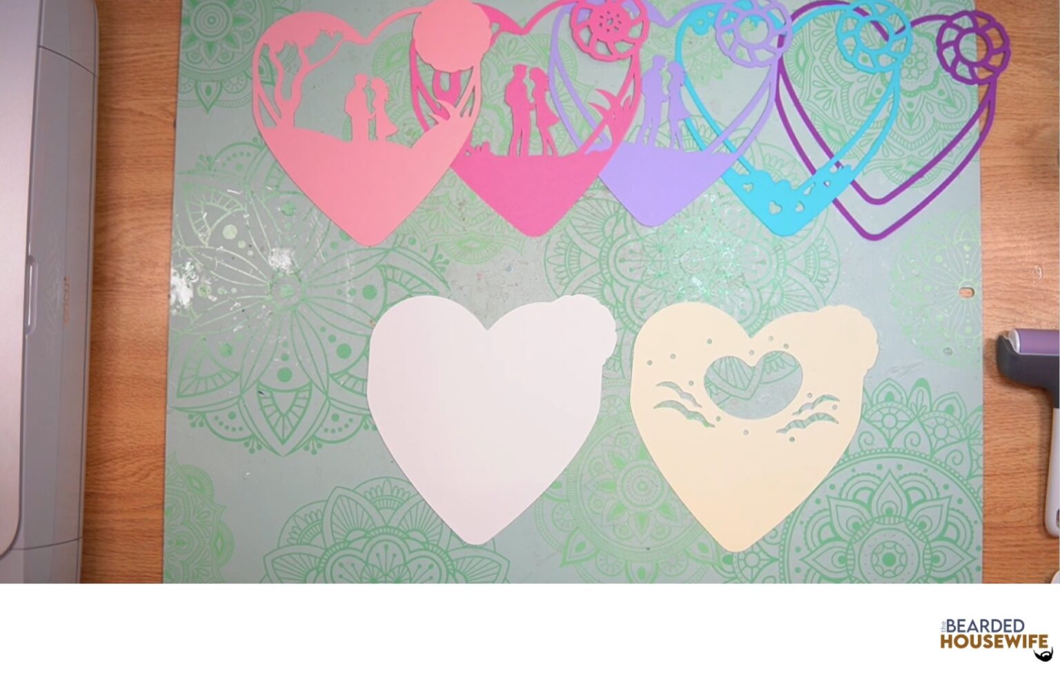 How to Make Sweet Forever Mine Layered Paper Crafts - The Bearded Housewife