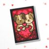 How to Make Cute Puppy Love Layered Cards - The Bearded Housewife