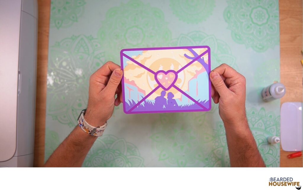 How to Make Cute Our Love Letter Layered Paper Crafts - The Bearded ...
