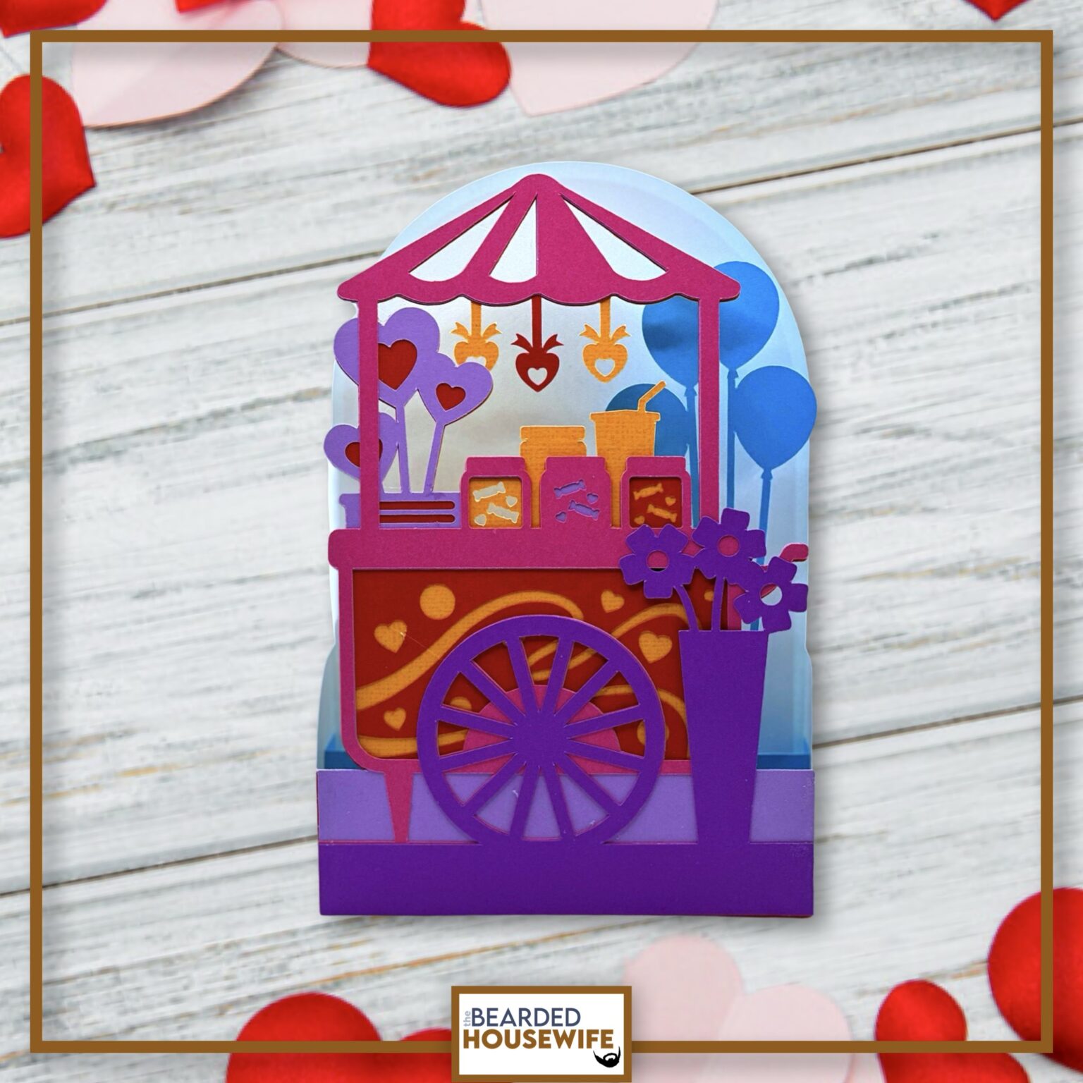 How to Make Fun Valentine Treat Box Cards - The Bearded Housewife