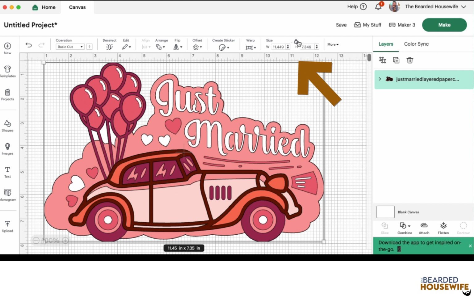 How to Make Cute Just Married Layered Paper Crafts - The Bearded Housewife