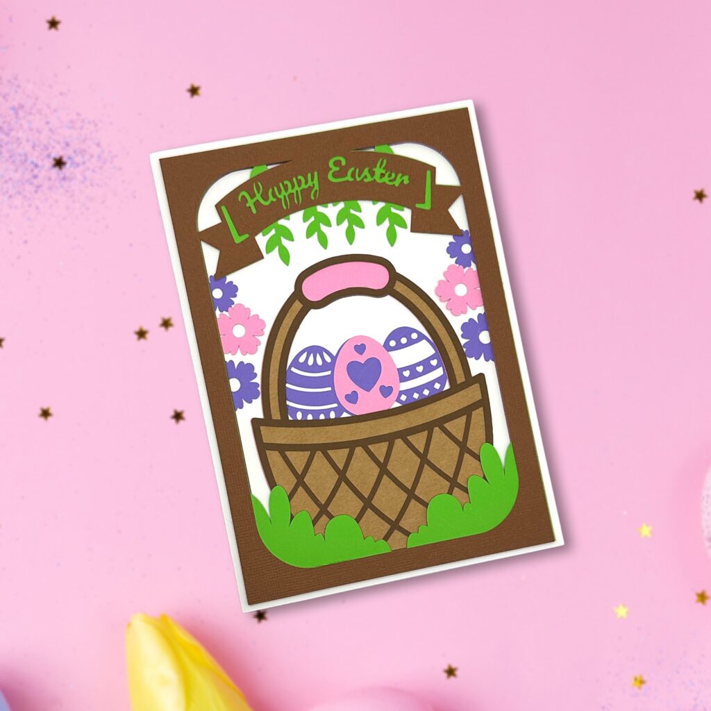 How to Make Cute Happy Easter Layered Cards - The Bearded Housewife