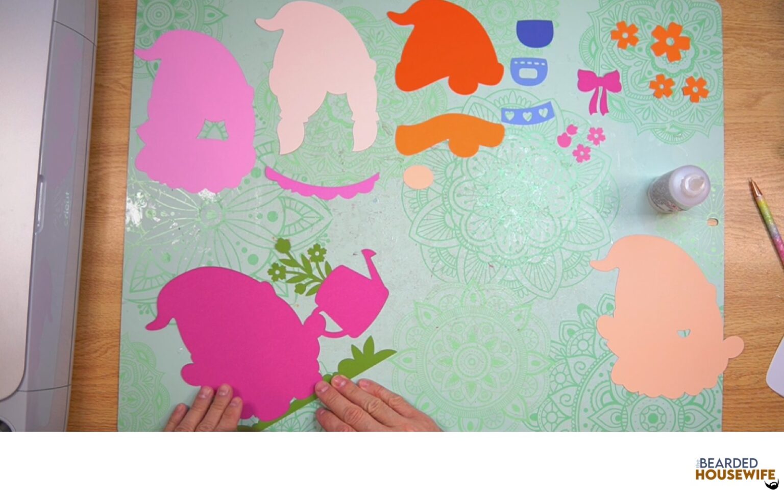 How to Make Cute Gardening Gnome Layered Paper Crafts - The Bearded ...