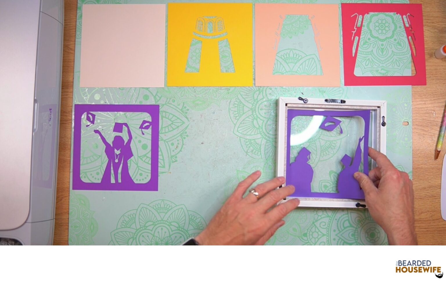 How to Make Fun Graduation Shadow Boxes - The Bearded Housewife