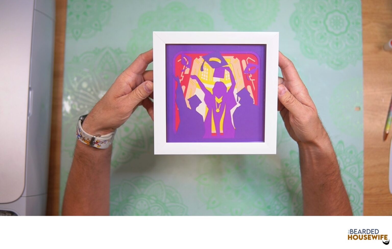 How to Make Fun Graduation Shadow Boxes - The Bearded Housewife