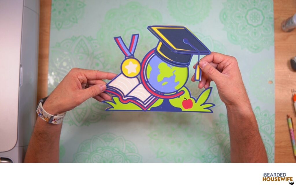 How to Make Clever Graduation Layered Paper Crafts - The Bearded Housewife