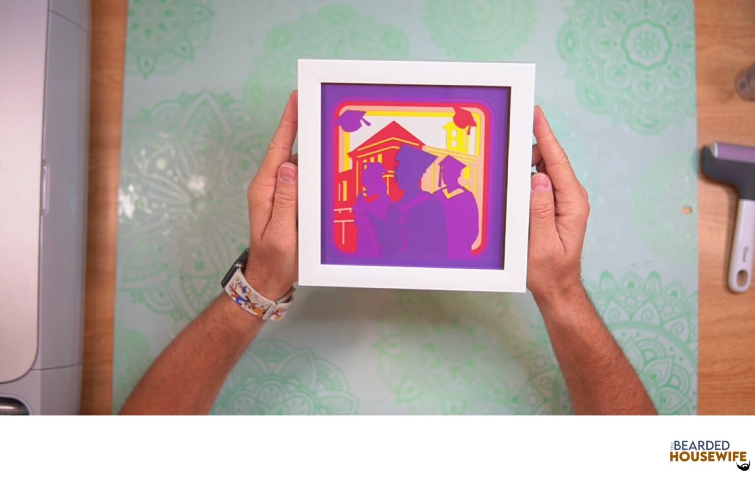 How to Make Fun Graduation Shadow Boxes - The Bearded Housewife