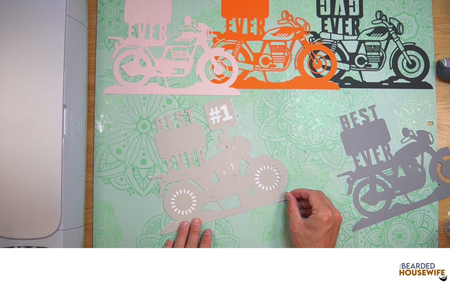 How to Make Fun Best Dad Ever Layered Paper Craft - The Bearded Housewife