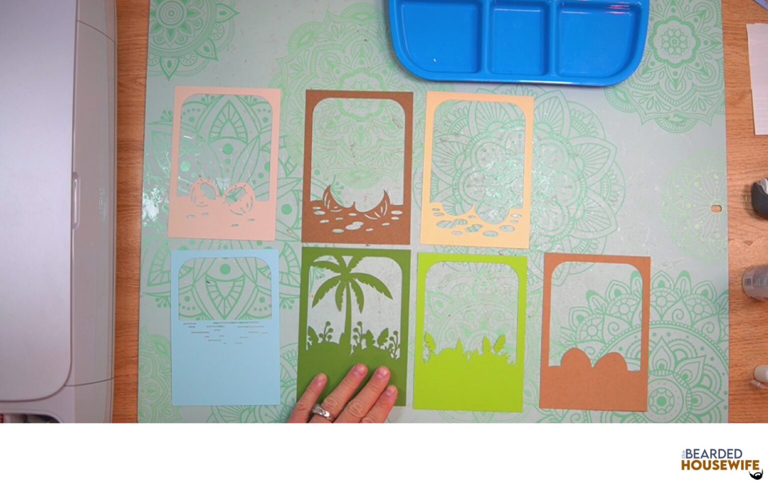 How to Make Fun Coconuts Layered Cards - The Bearded Housewife