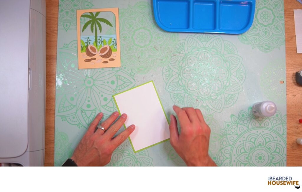 How to Make Fun Coconuts Layered Cards - The Bearded Housewife
