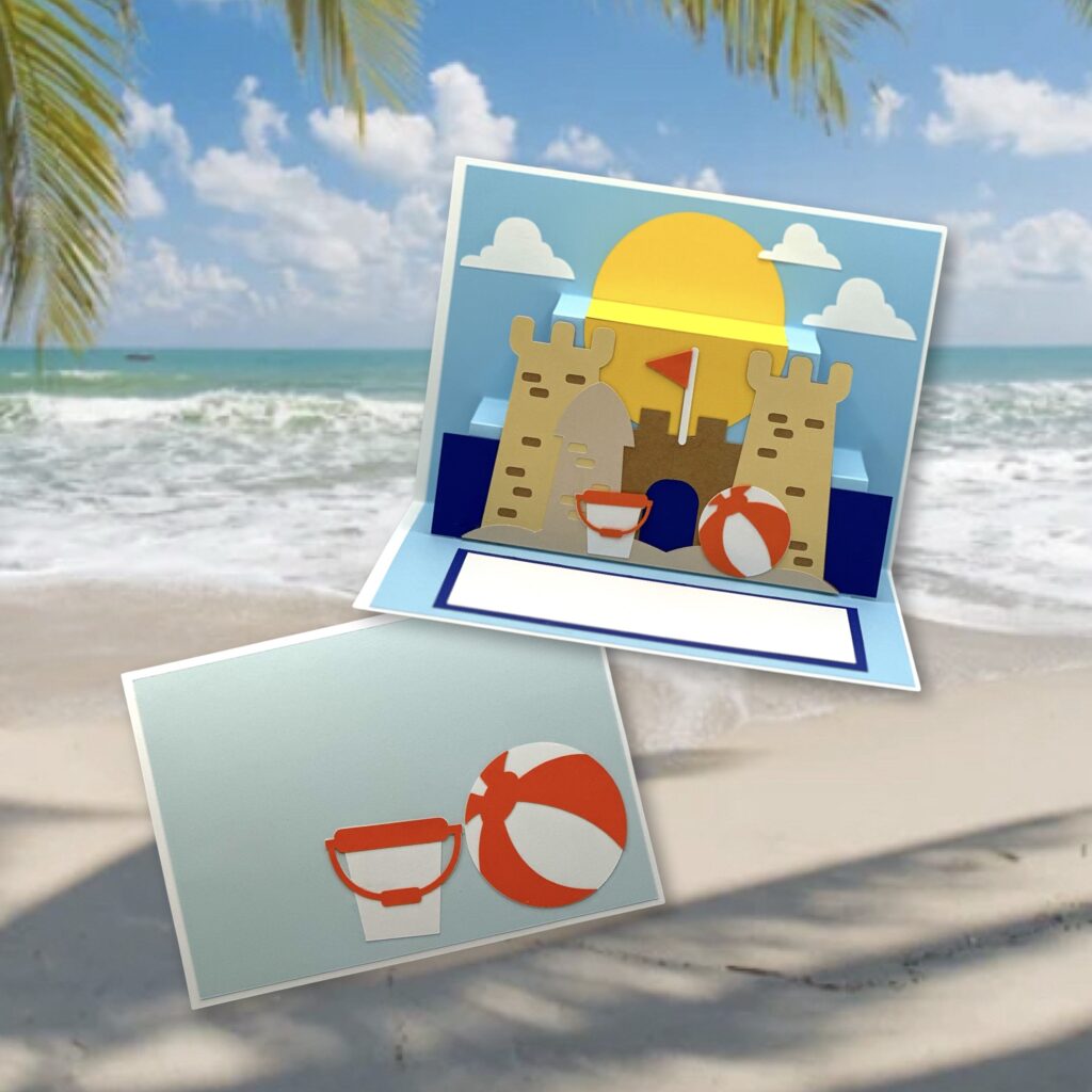 How to Make Cute Sandcastle Pop-Up Cards - The Bearded Housewife