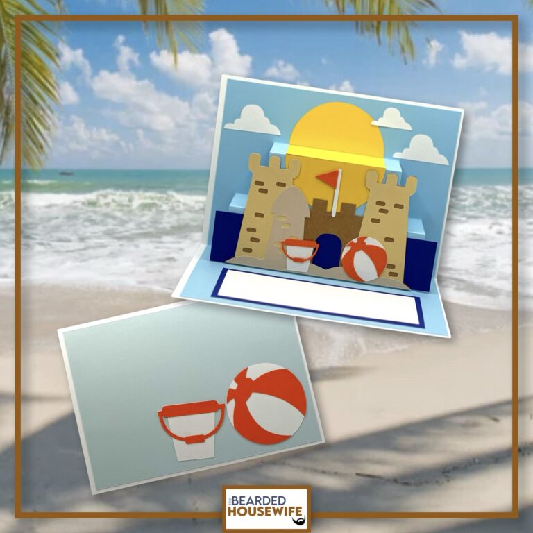 How to Make Cute Sandcastle Pop-Up Cards - The Bearded Housewife
