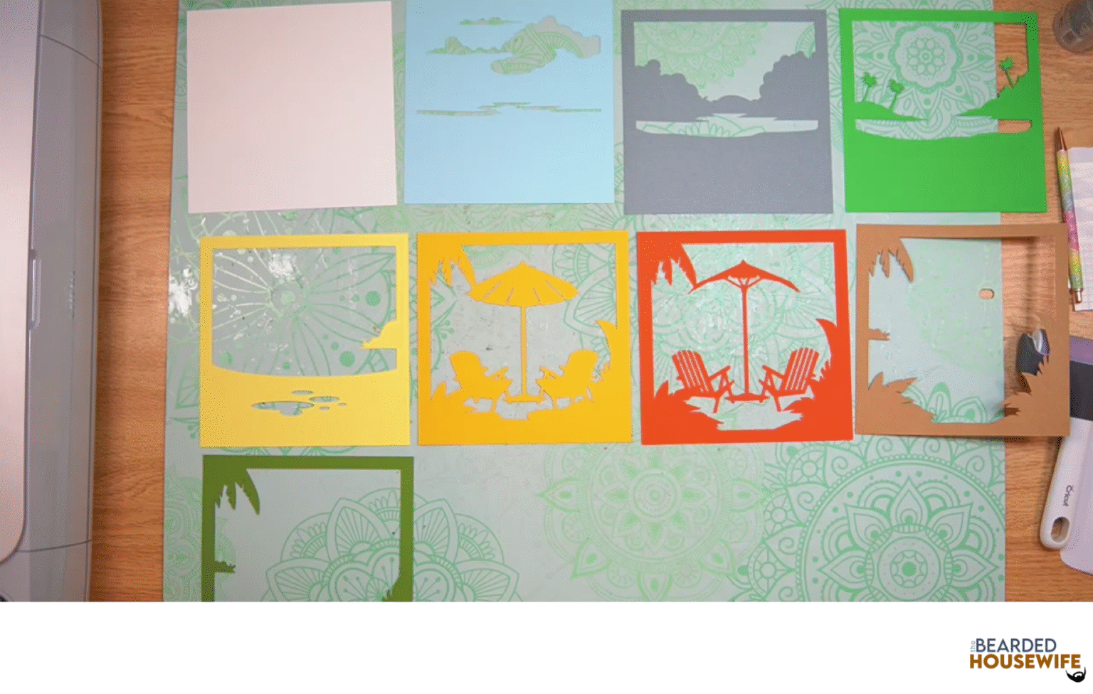 How to Make Serene Island Life Shadow Boxes - The Bearded Housewife