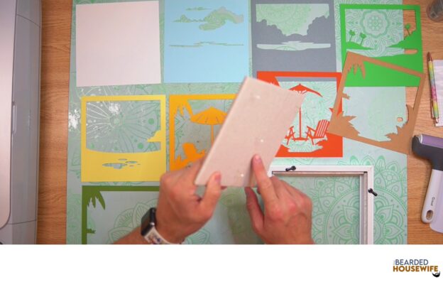 How to Make Serene Island Life Shadow Boxes - The Bearded Housewife