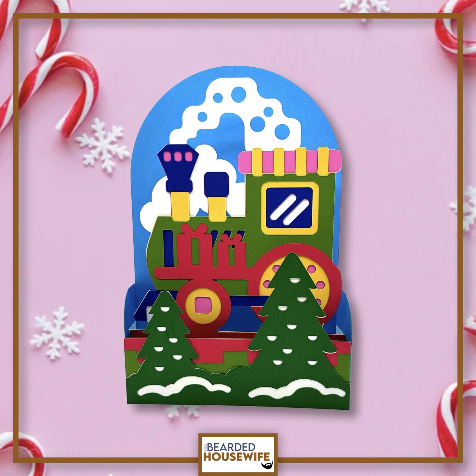 How to Make Cute Holiday Train Box Cards - The Bearded Housewife