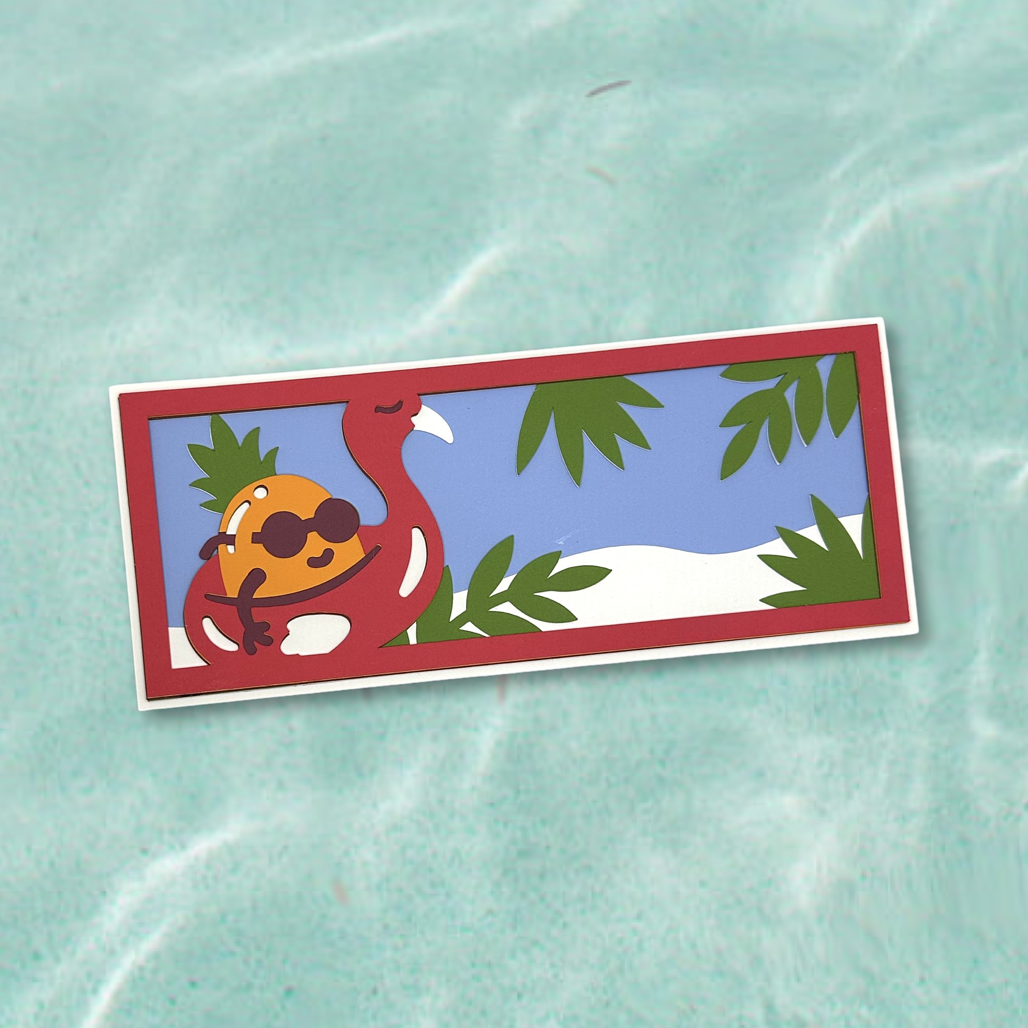 941. Summer Float Slimline Card - The Bearded Housewife