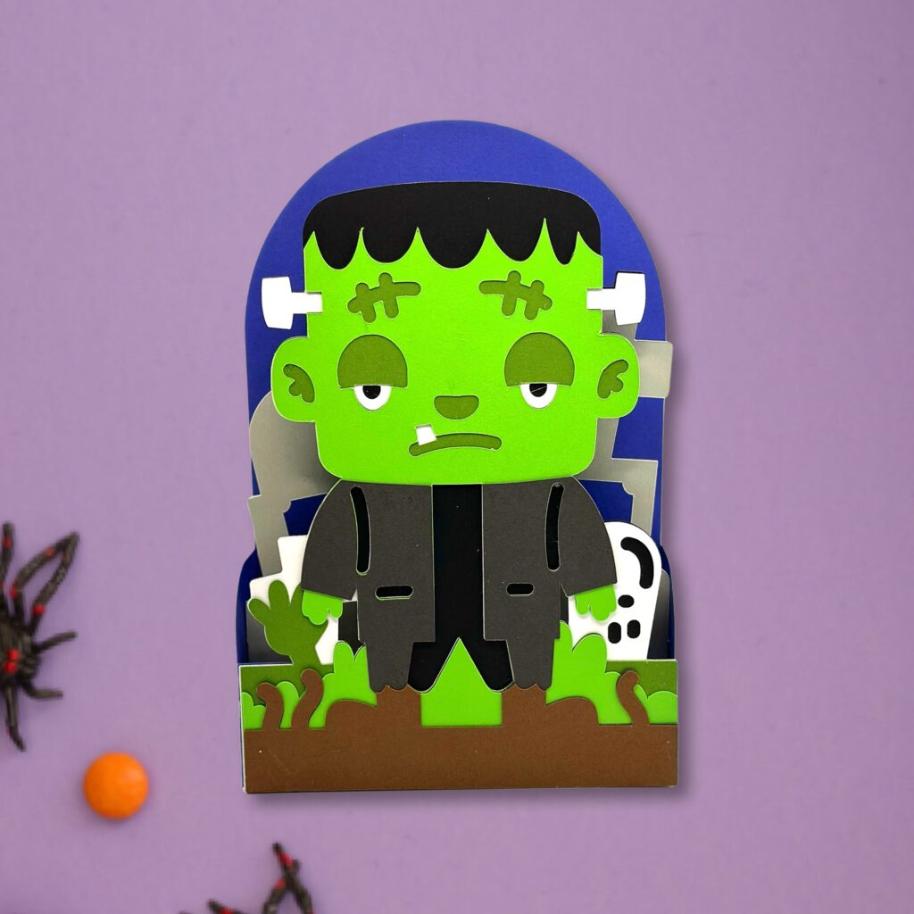 How to Make Fun Frankenstein Box Cards - The Bearded Housewife