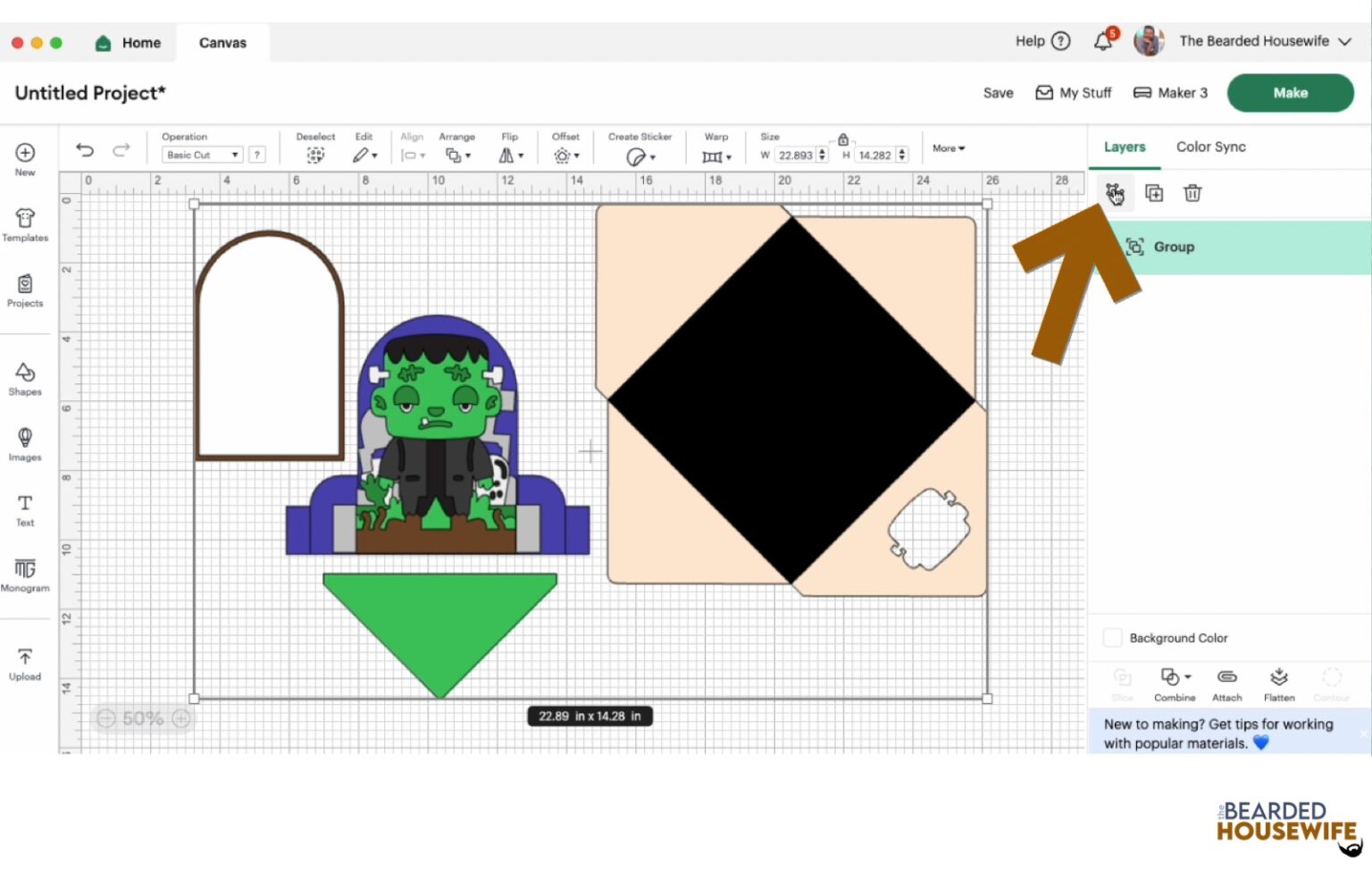 How to Make Fun Frankenstein Box Cards - The Bearded Housewife
