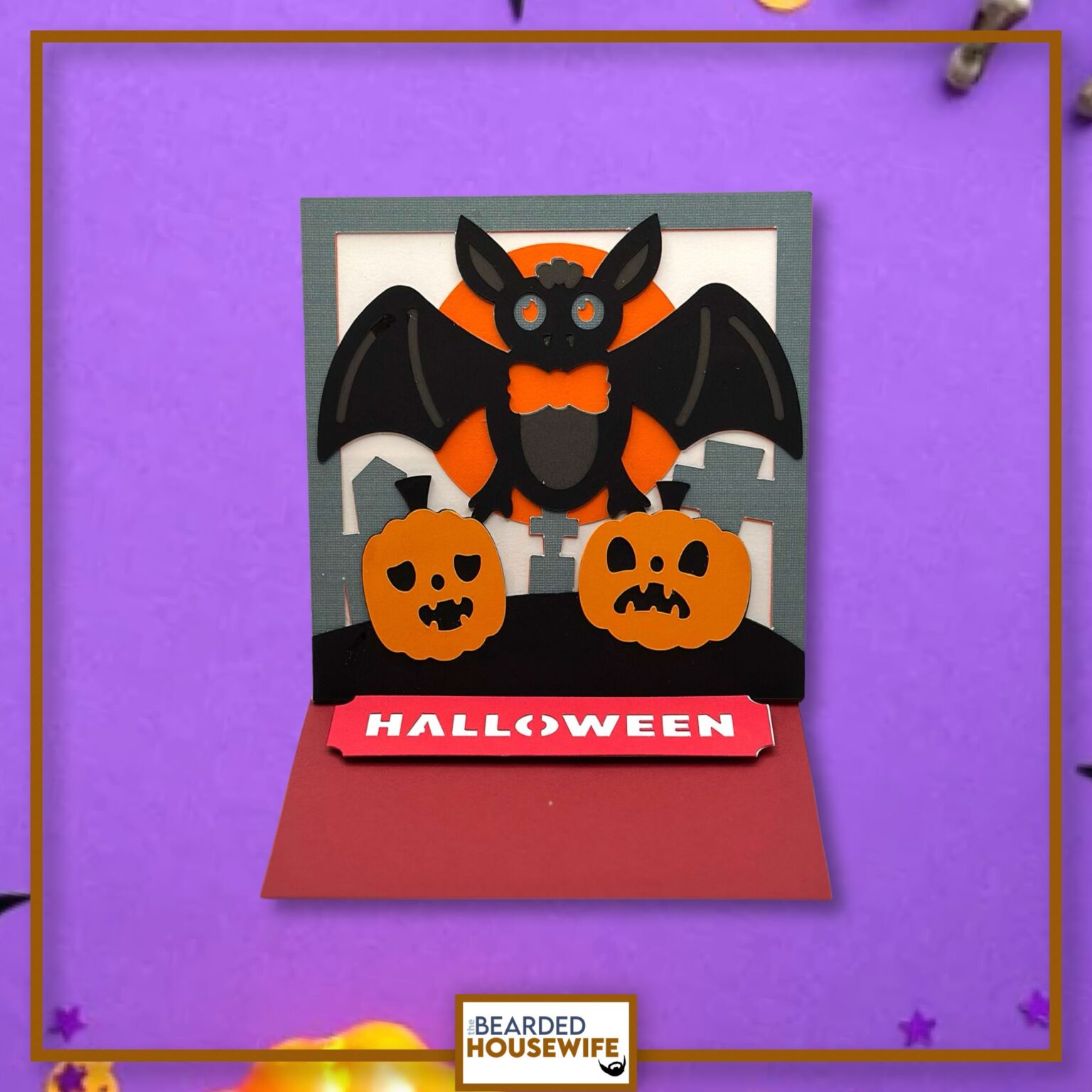 How to Make Fun Easel Cards for Halloween - The Bearded Housewife