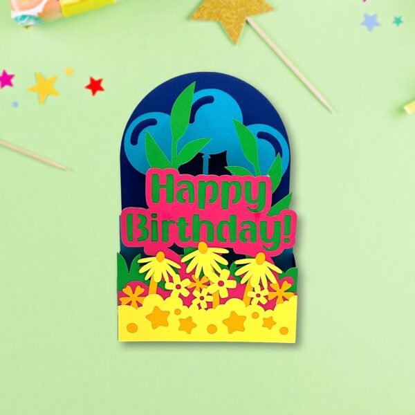 1056. Summer Birthday Box Card - The Bearded Housewife