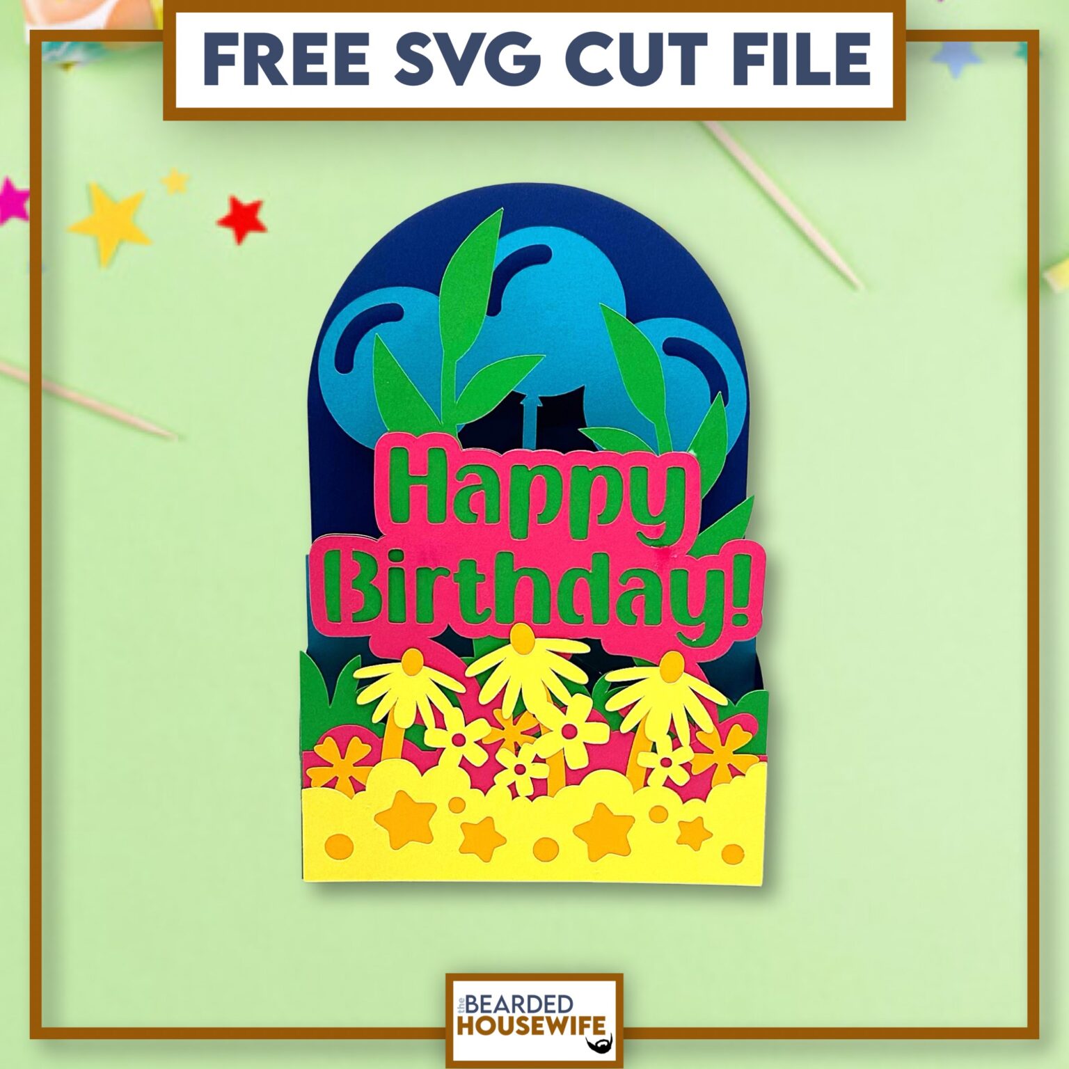 How to Make Fun Summer Birthday Cards - The Bearded Housewife