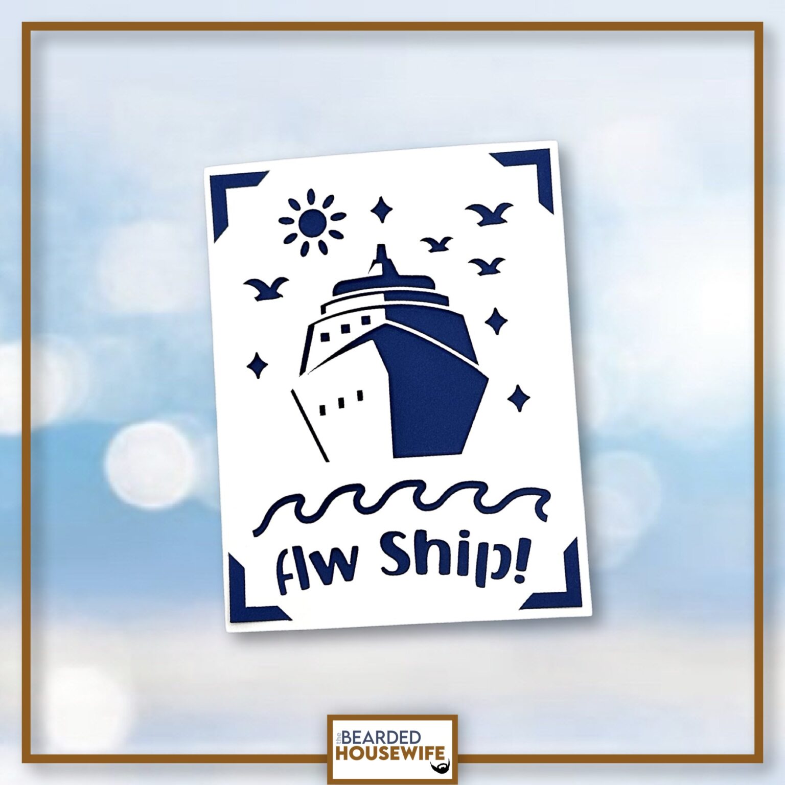 How to Make Cool Summer Cruise Insert Cards - The Bearded Housewife